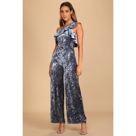 Lulus | Pants & Jumpsuits | Lulus Certified Icon Slate Blue Crushed ...